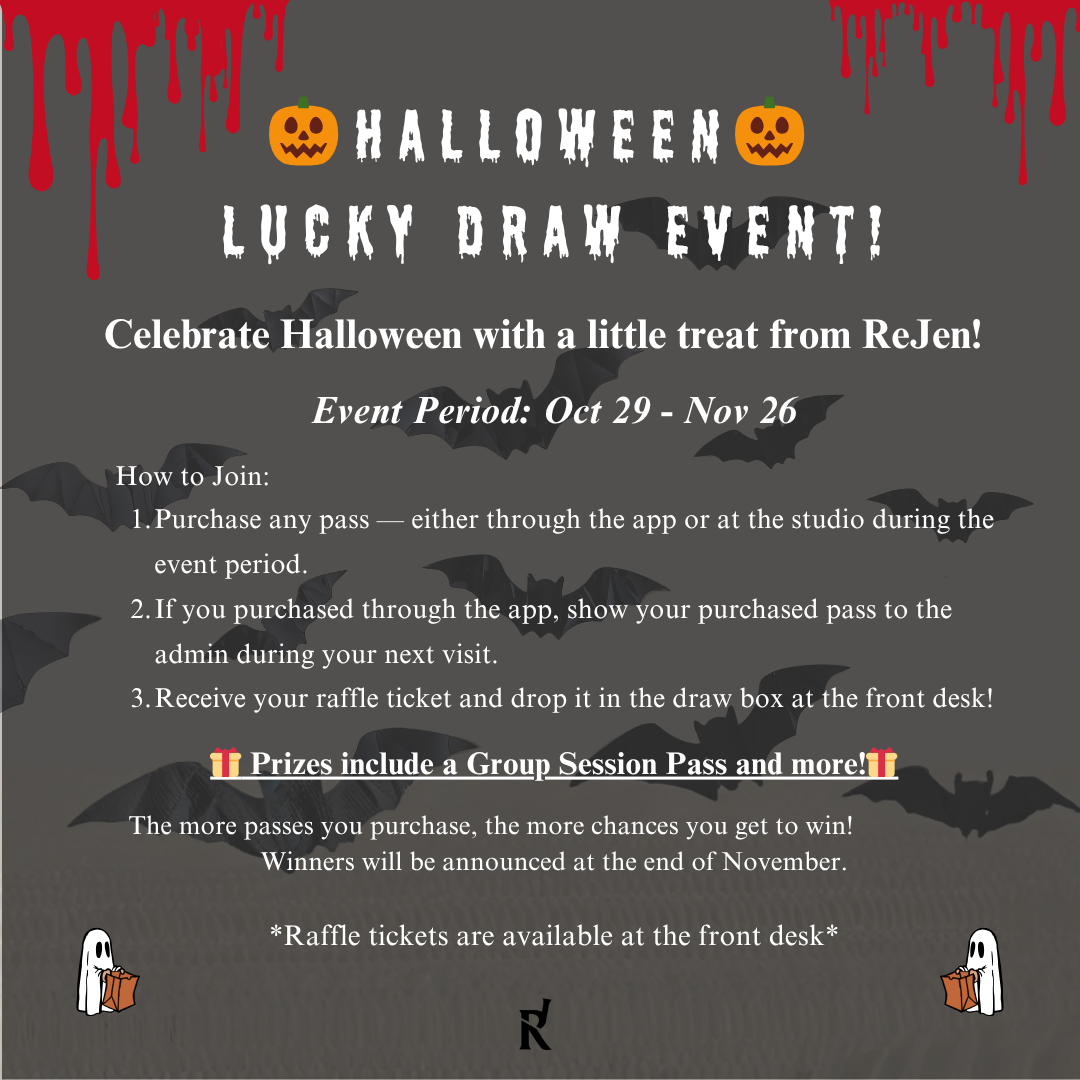 🎃 Halloween Luck Draw Event • Rejeneratepilates